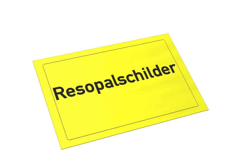 Gravierte Resopalschilder | Lasergravurdienste Wenzel, Rangsdorf